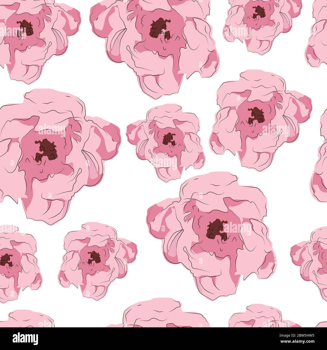 English flowers wallpaper pattern Stock Vector Images - Alamy