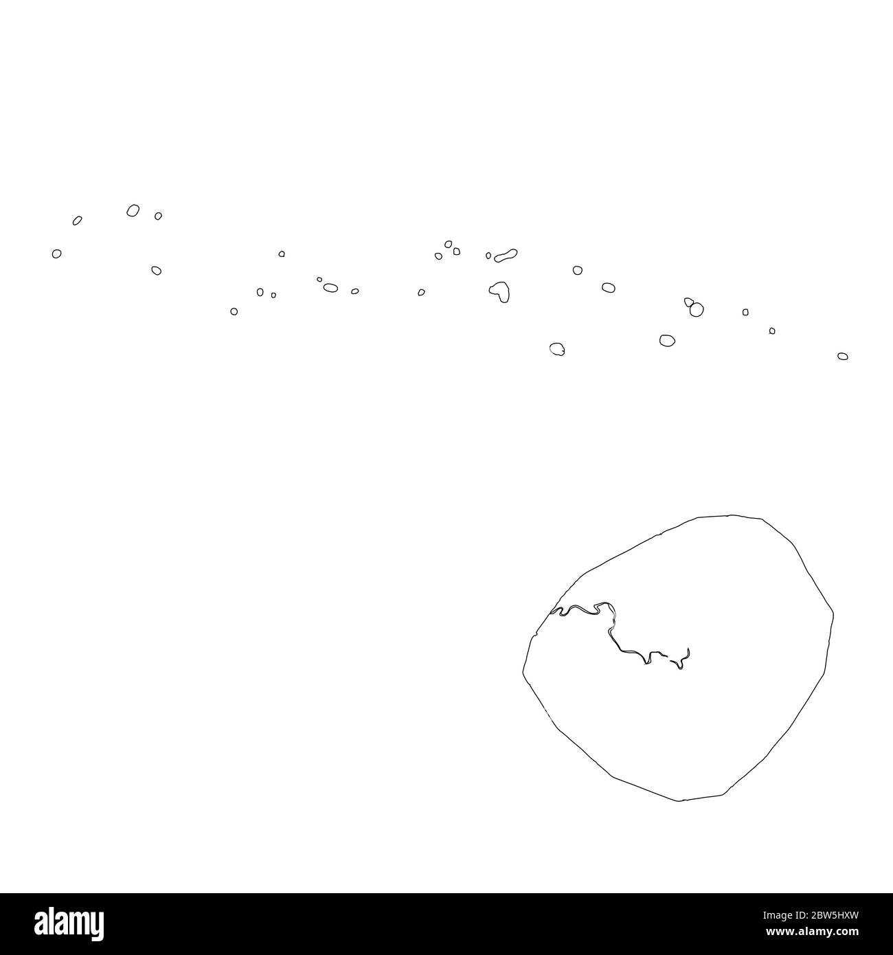 Vector map Federated States of Micronesia and Palikir. Country and ...
