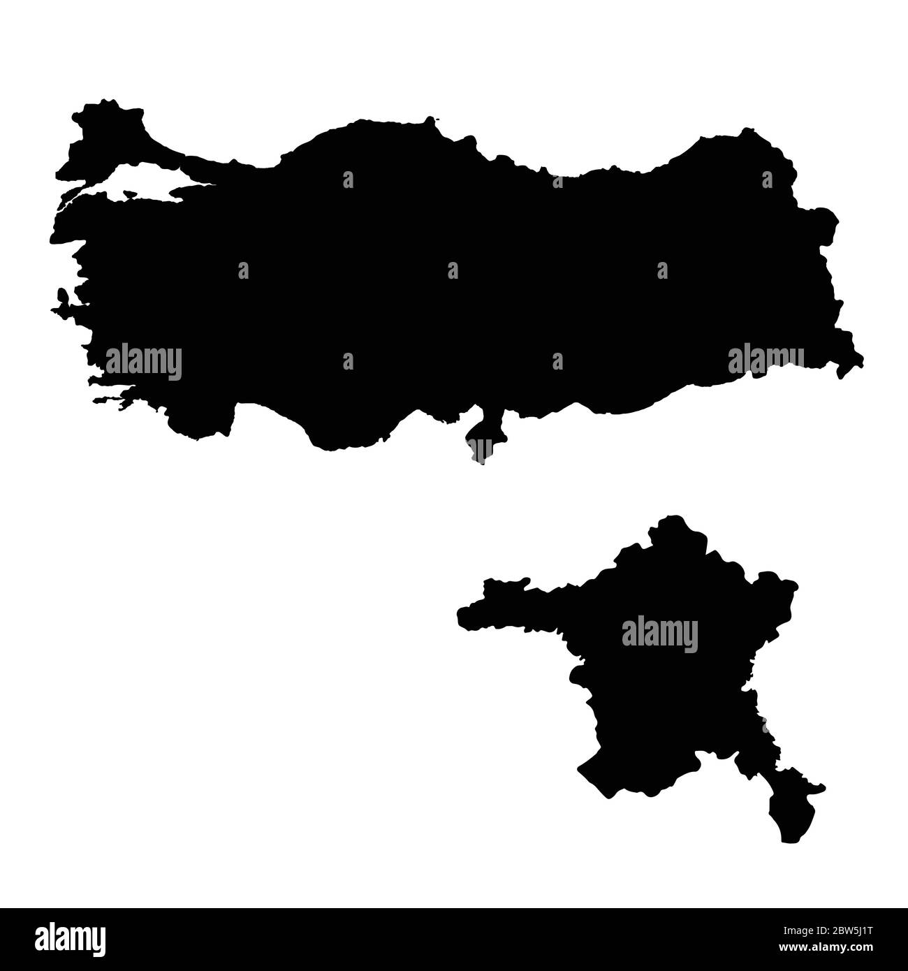 Vector map Turkey and Ankara. Country and capital. Isolated vector ...