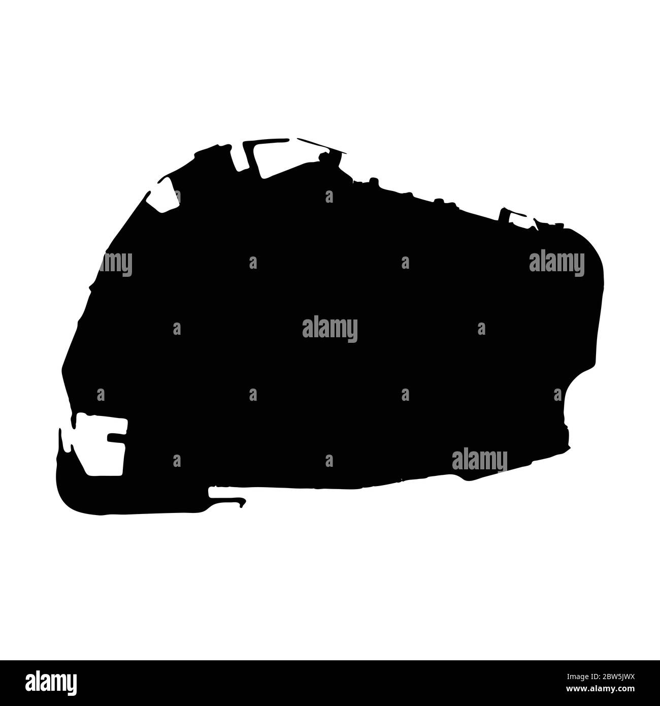 Vector map Male. Isolated vector Illustration. Black on White ...
