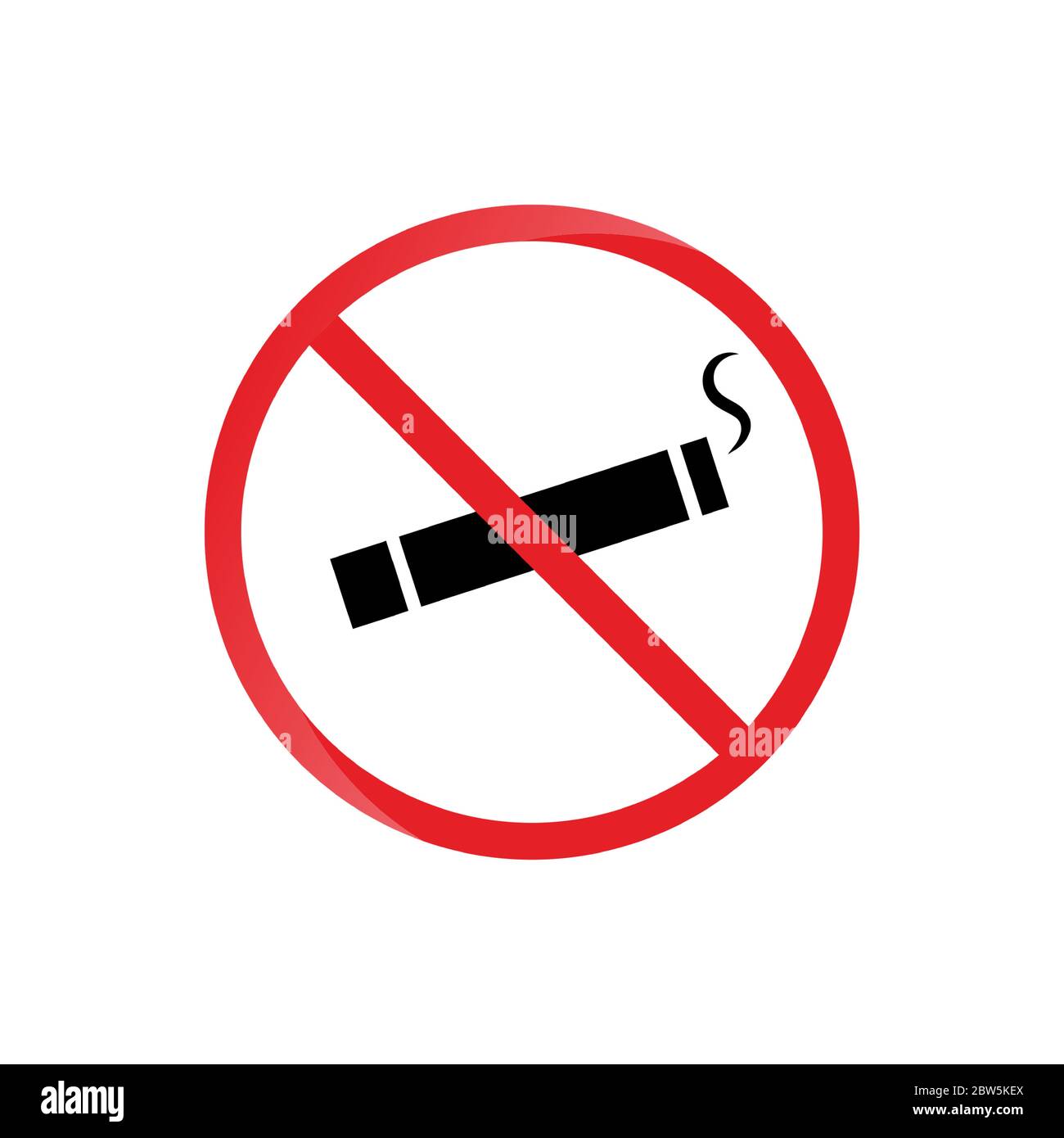 No smoking sign. Smoking prohibited symbol isolated on white background ...