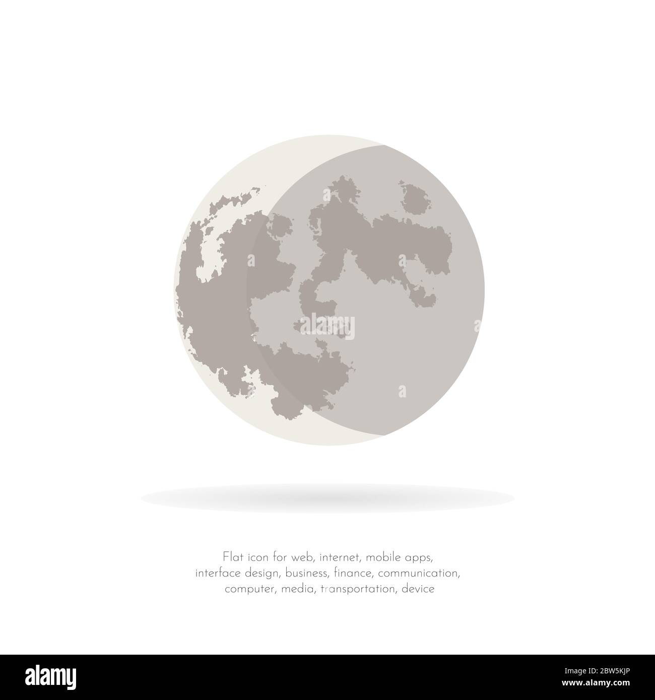 Crescent moon. Vector Illustration Stock Vector Image & Art - Alamy