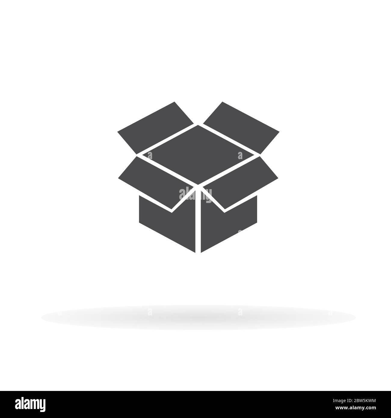 Box hand icon. For web, business, finance and communication. Vector ...