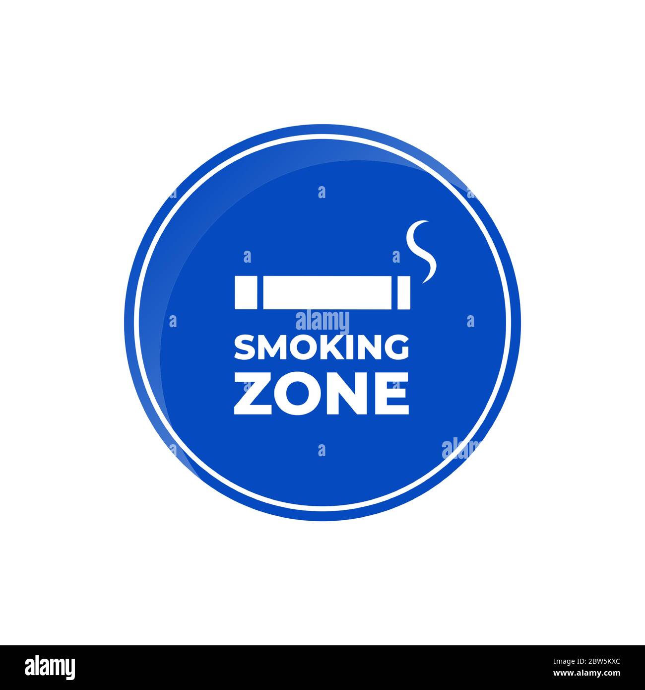 Green square sign smoking area with reflection Stock Vector Image & Art ...