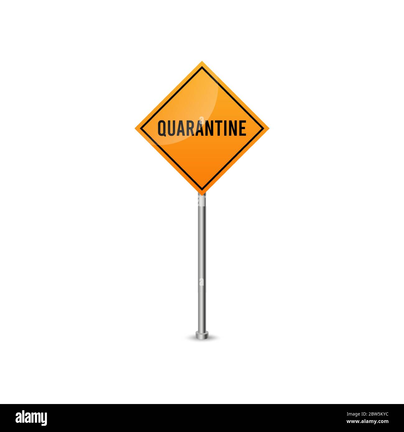 Quarantine signs . Coronavirus danger signs. Covid-19 road sign ...