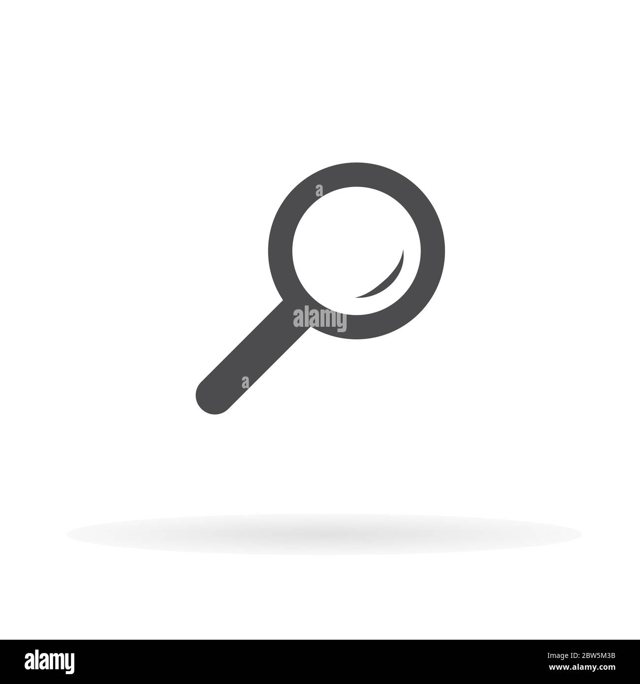 Magnifier icon. For web, business, finance and communication. Vector ...