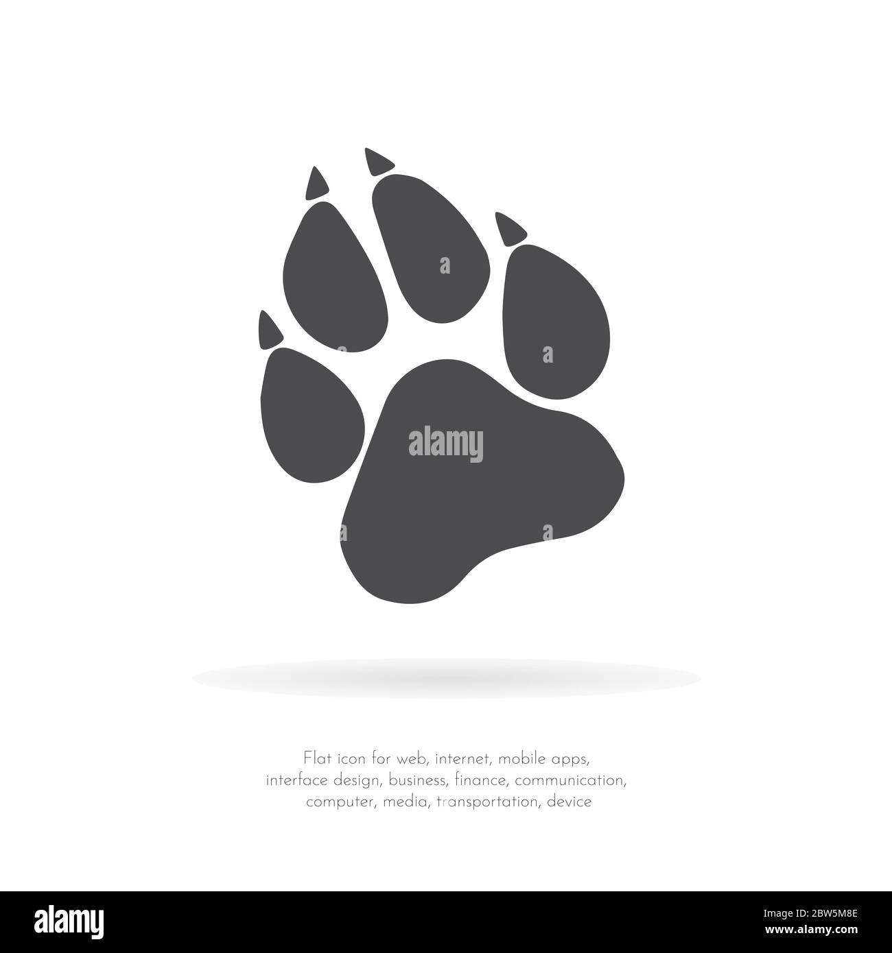 Paw Prints. Logo. Vector Illustration. Isolated vector Illustration ...