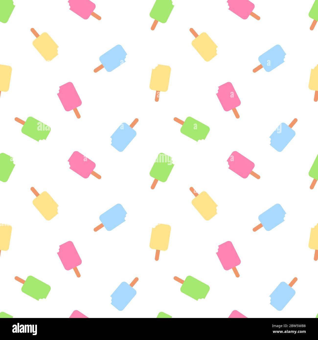 Ice cream pattern. Seamless background. Vector Stock Vector Image & Art ...