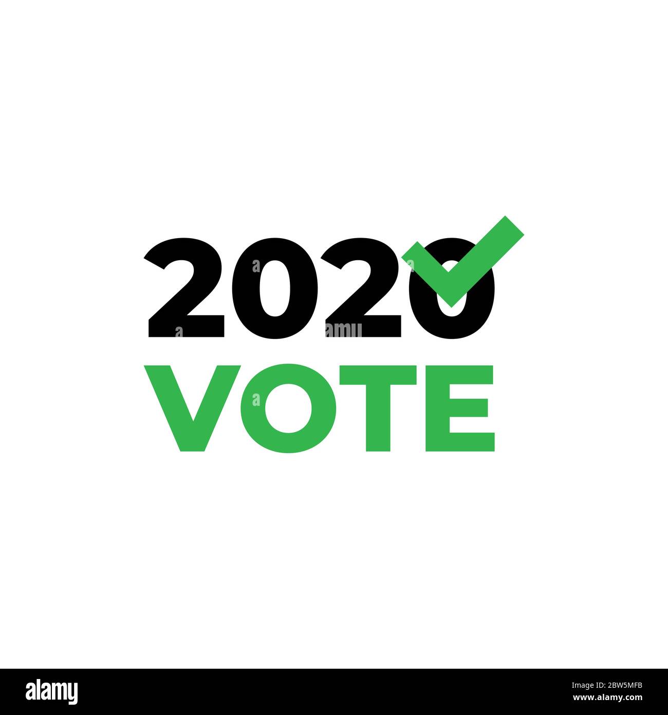 Template simple election icon Vote election 2020 with check mark Stock ...