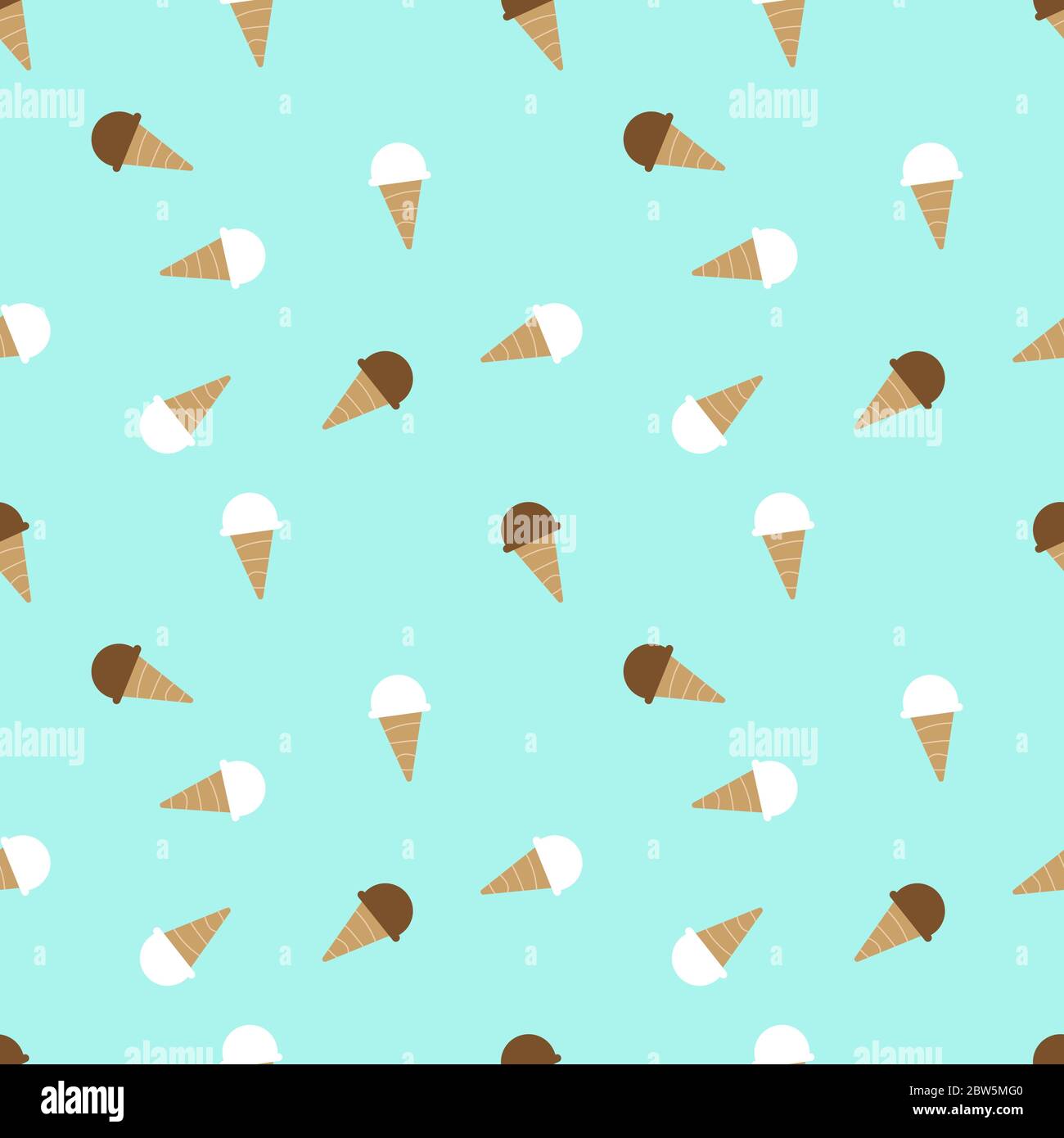 Ice cream pattern. Seamless background. Vector Stock Vector Image & Art ...