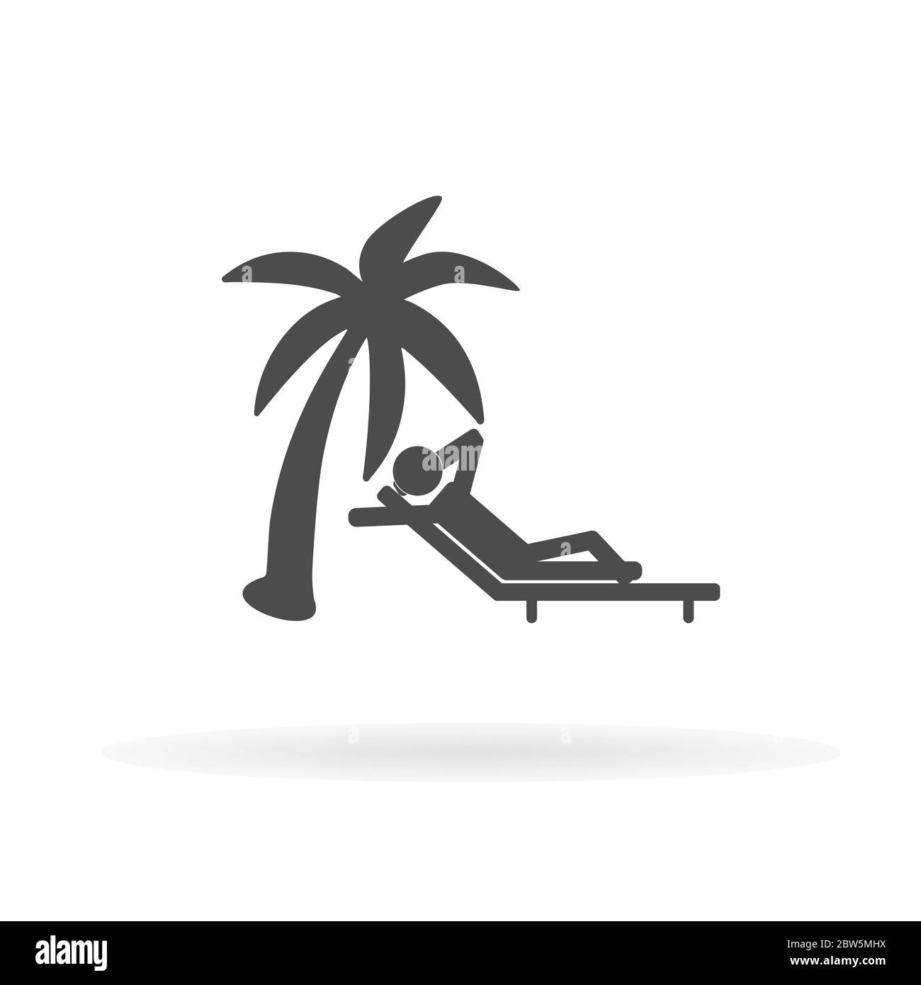 Woman at pool resort Stock Vector Images - Alamy