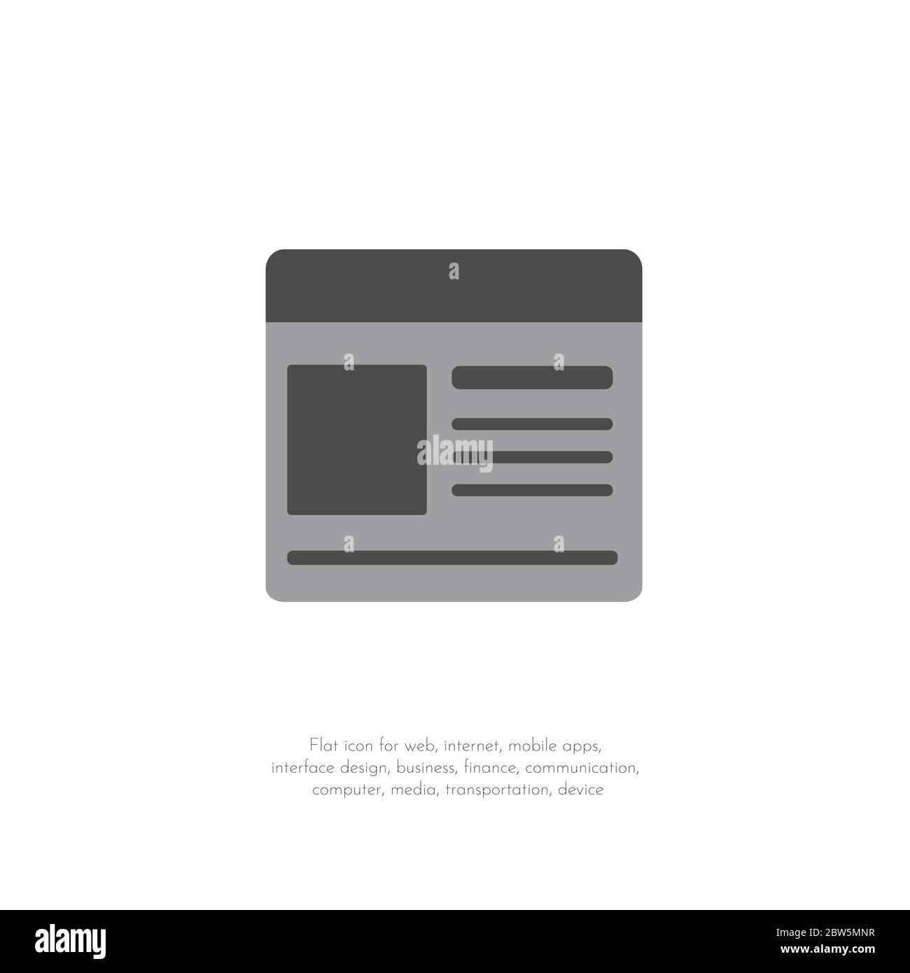 Documents, blank icon. Flat design. Vector Illustration Stock Vector ...