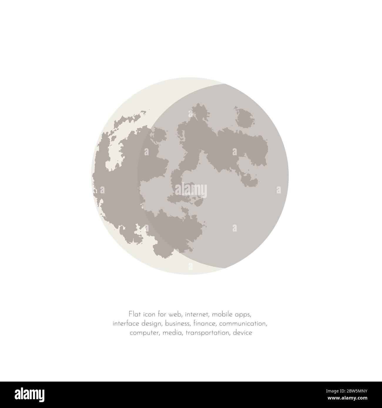 Crescent moon. Vector Illustration Stock Vector Image & Art - Alamy