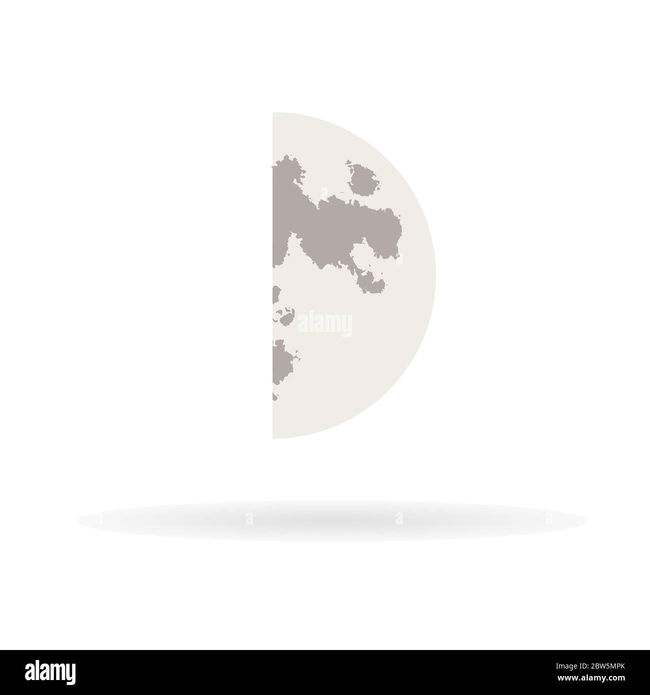 Crescent moon. Vector Illustration Stock Vector Image & Art - Alamy