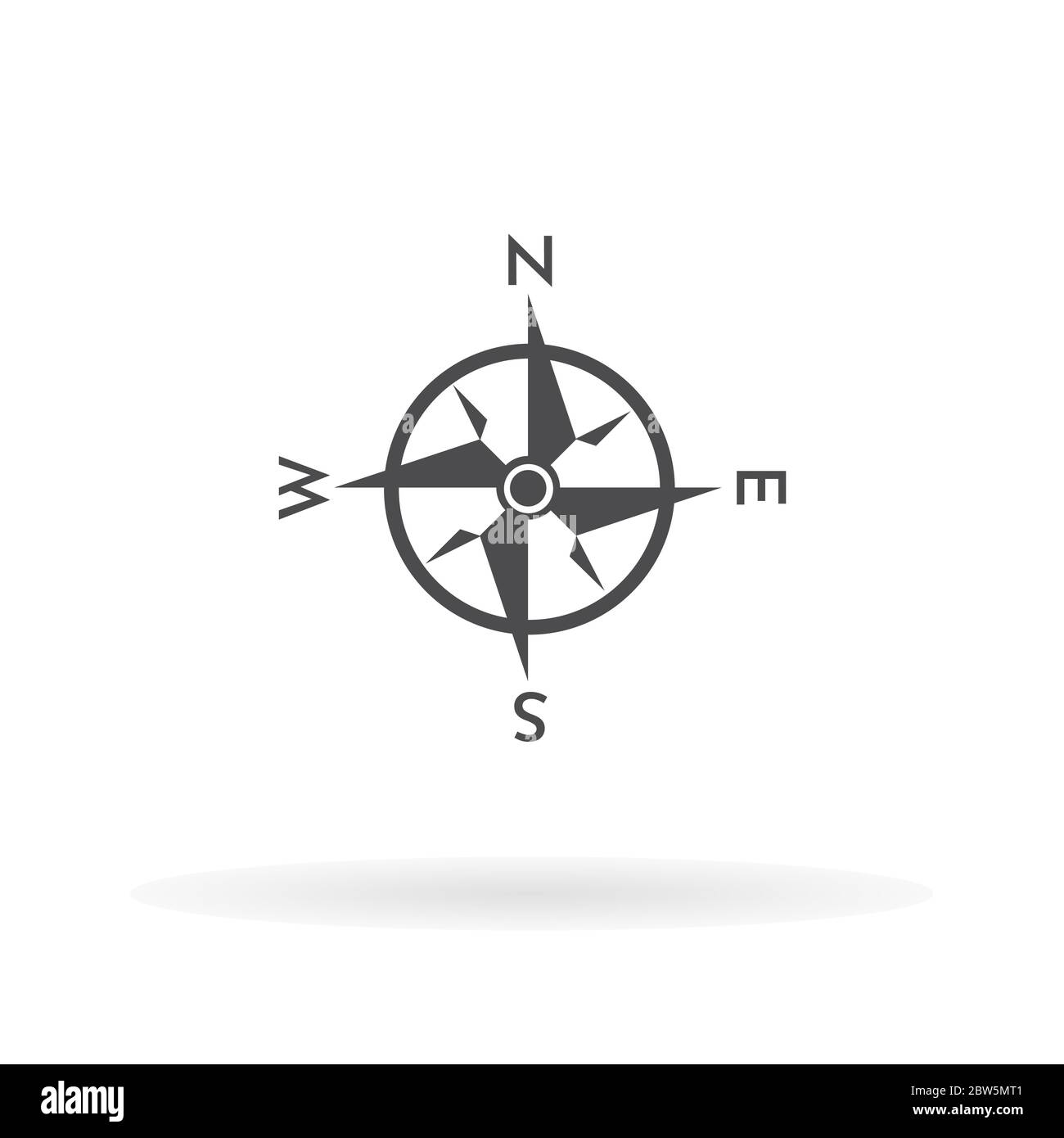 Flat icon compass. For web, business, finance and communication. Vector ...
