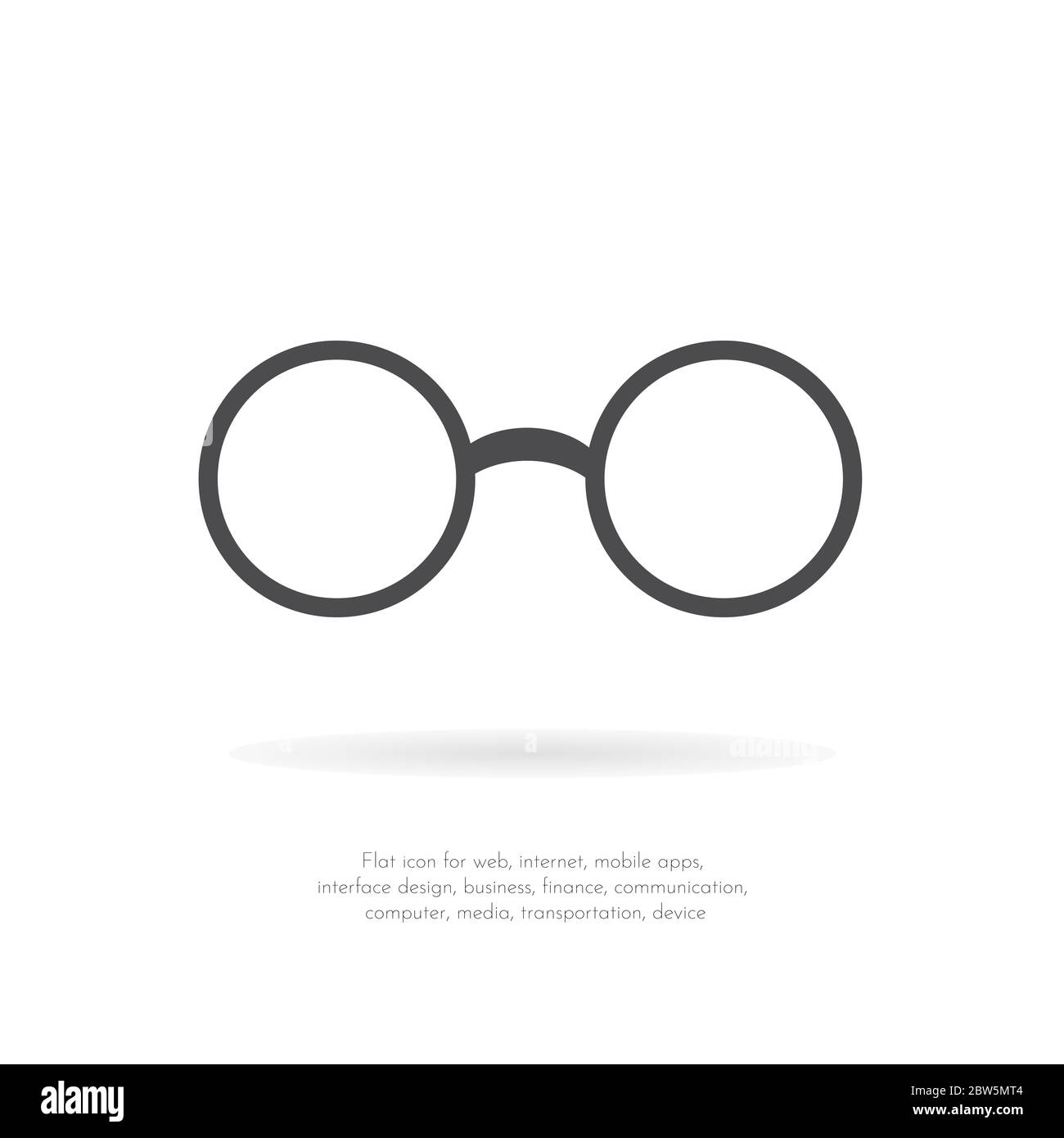 Round glasses frames Stock Vector Images - Alamy