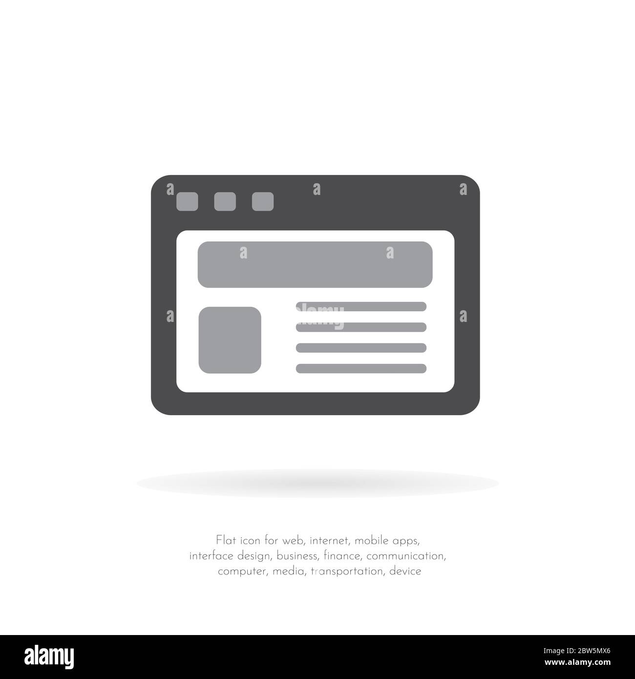 Documents, blank icon. Flat design. Vector Illustration Stock Vector ...