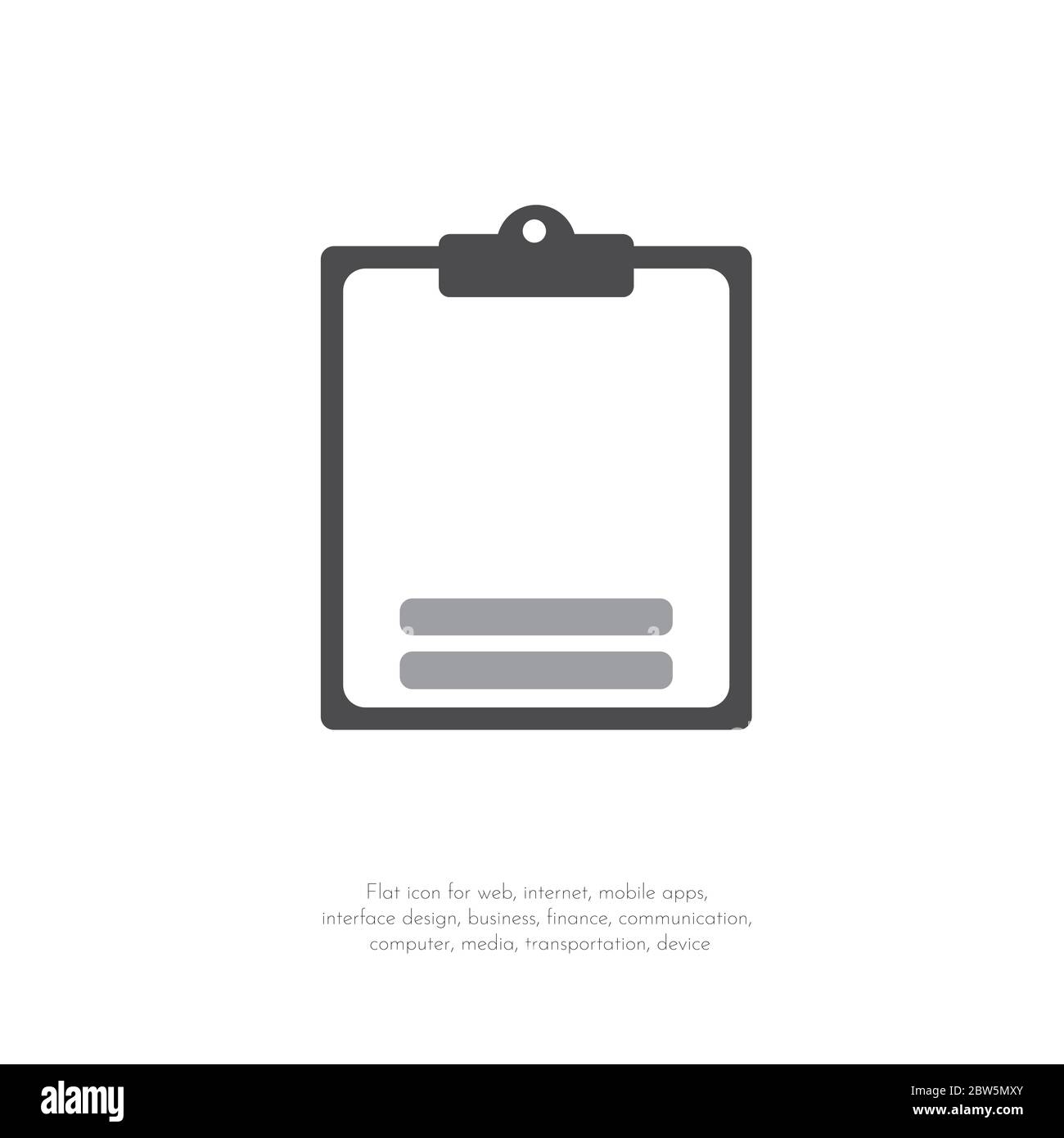 Checklist icon. Flat icon for apps and websites. Vector Illustration ...