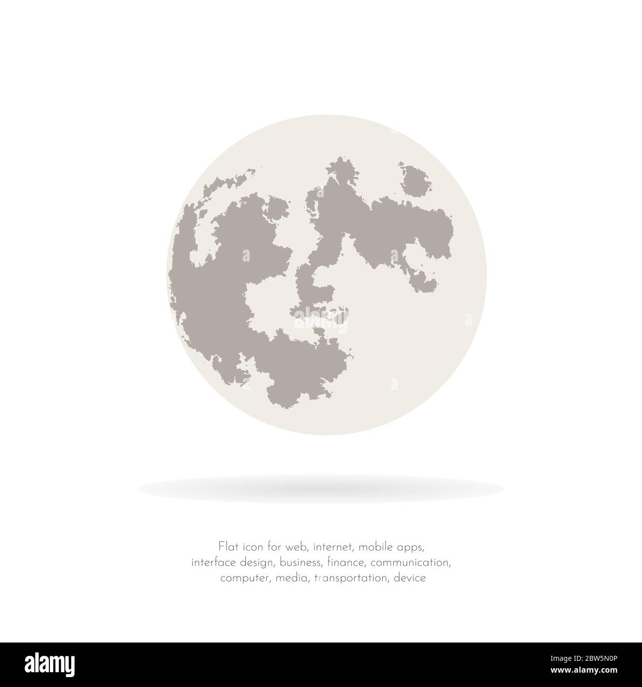 Full moon vector Stock Vector Images - Alamy