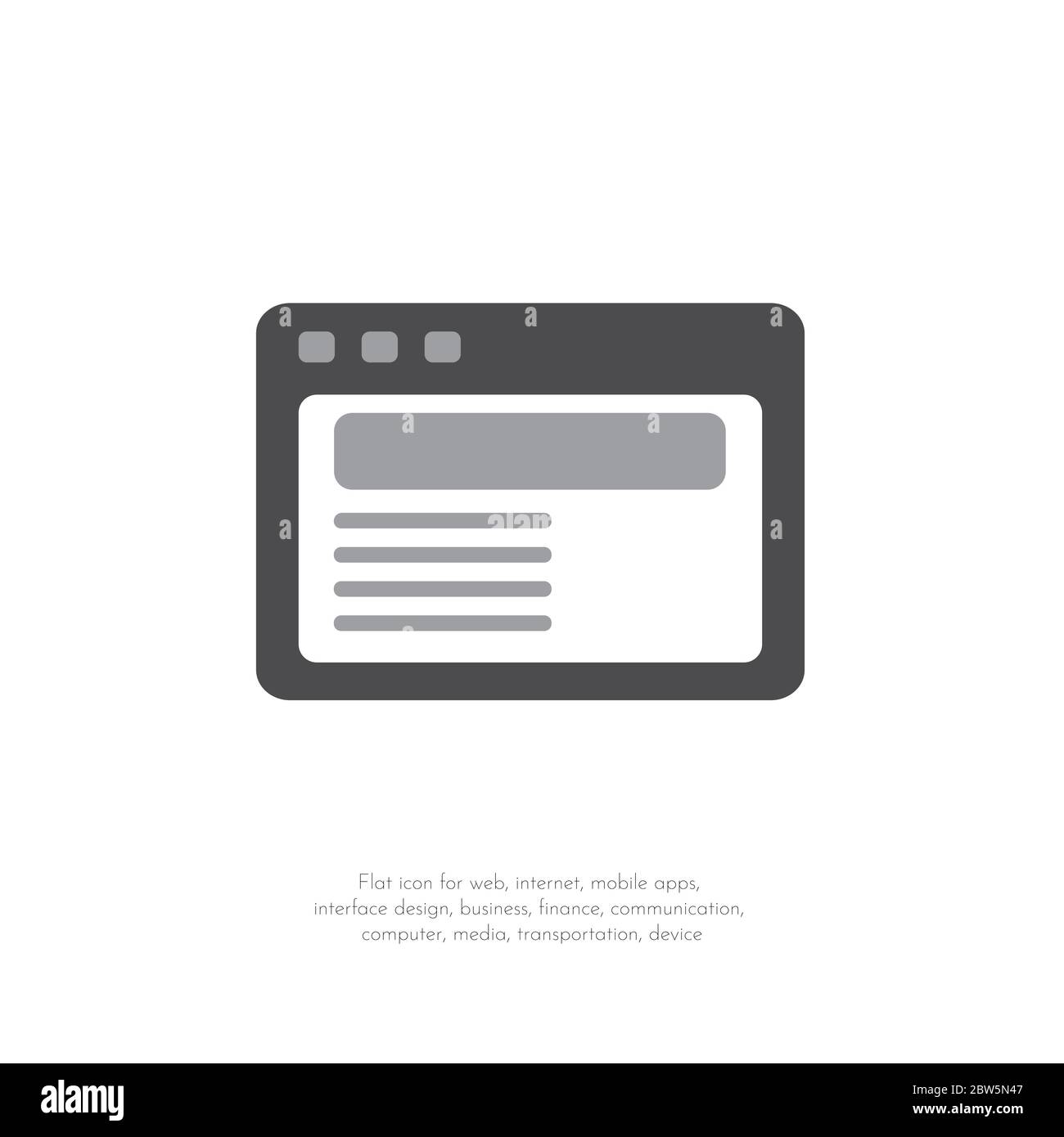 Documents, blank icon. Flat design. Vector Illustration Stock Vector ...
