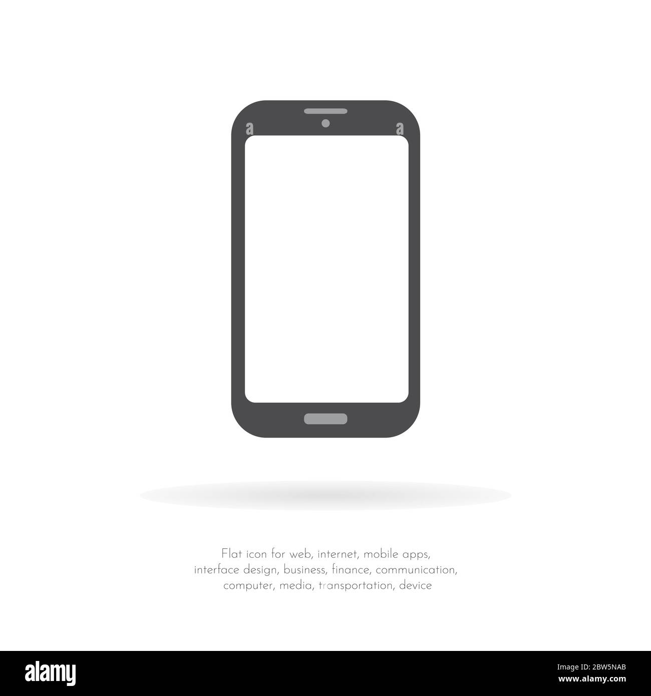 Smartphone, mobile icon. Flat design. Vector Illustration Stock Vector ...
