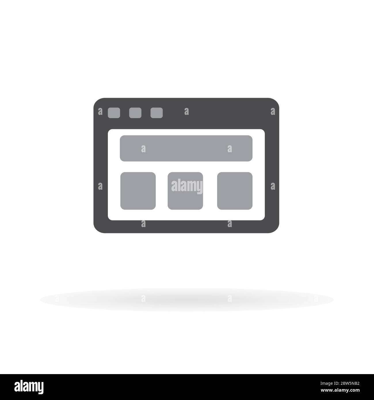 Documents, blank icon. Flat design. Vector Illustration Stock Vector ...
