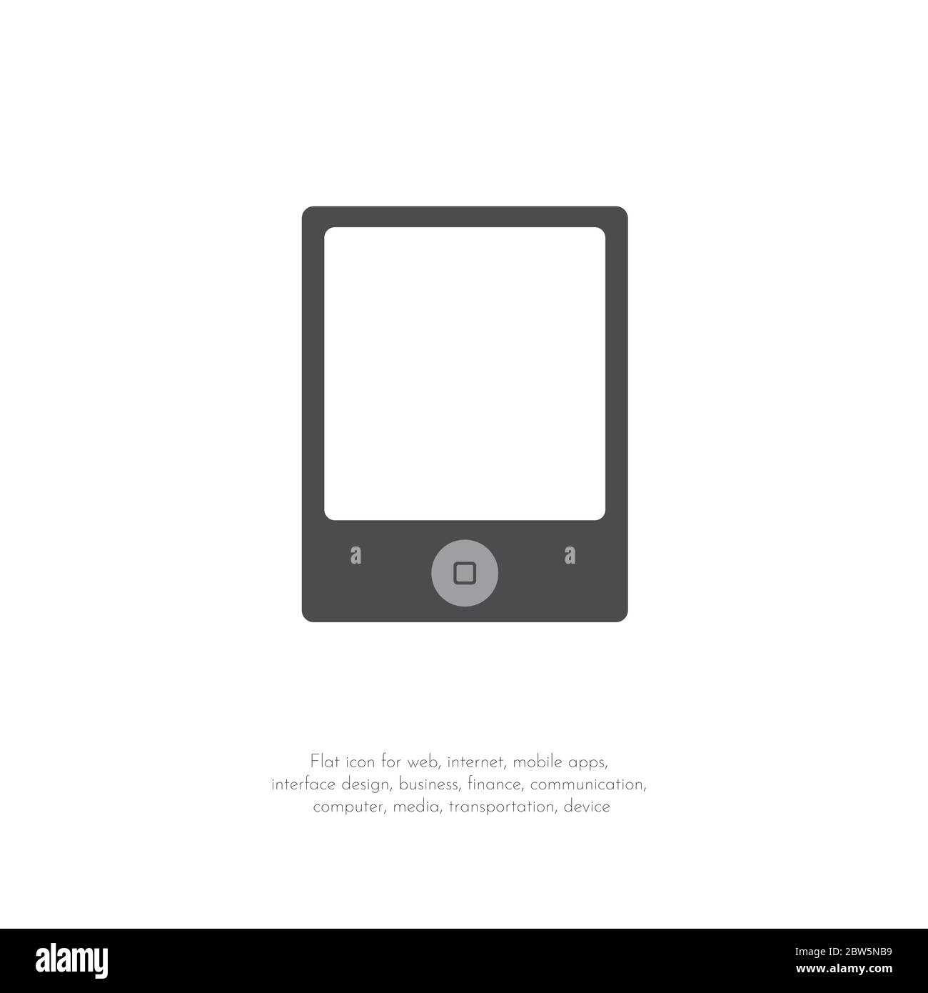 Vector Tablet icon. Flat design style Stock Vector Image & Art - Alamy