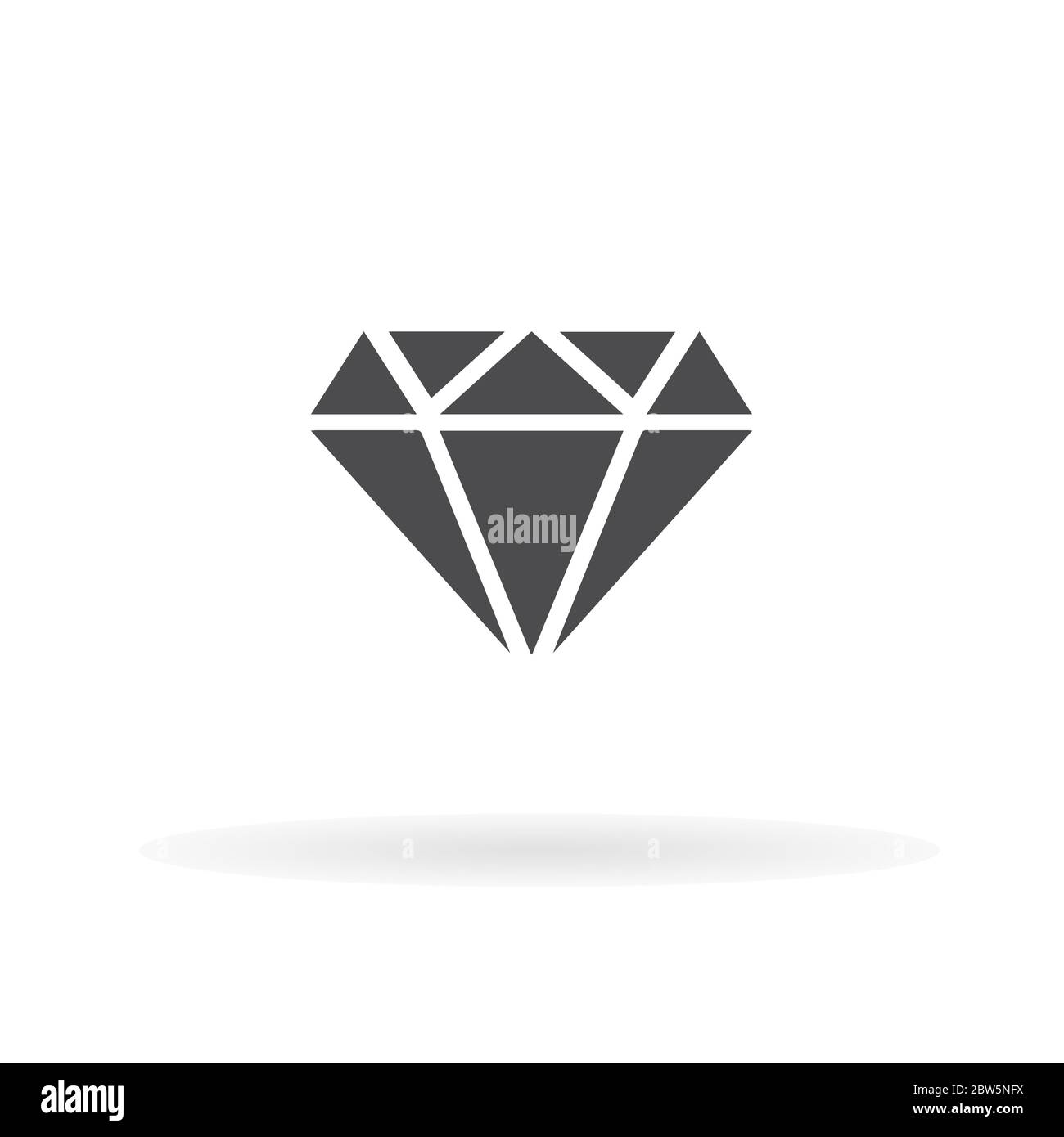 Diamond icon. For web, business, finance and communication. Vector ...