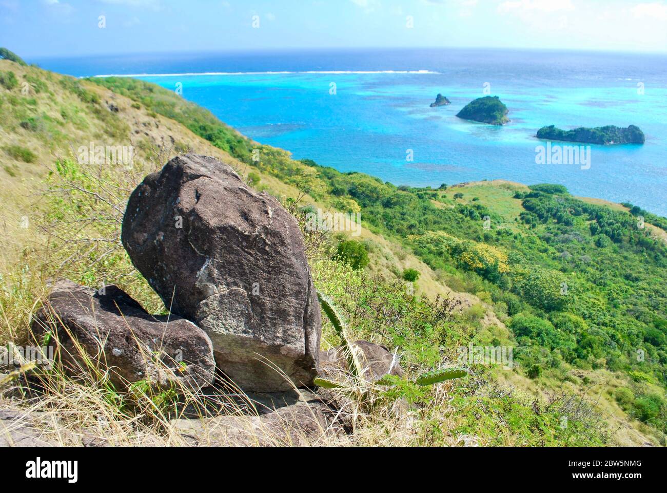 coral reef, island of Providencia (in English, Providence), Colombia ...