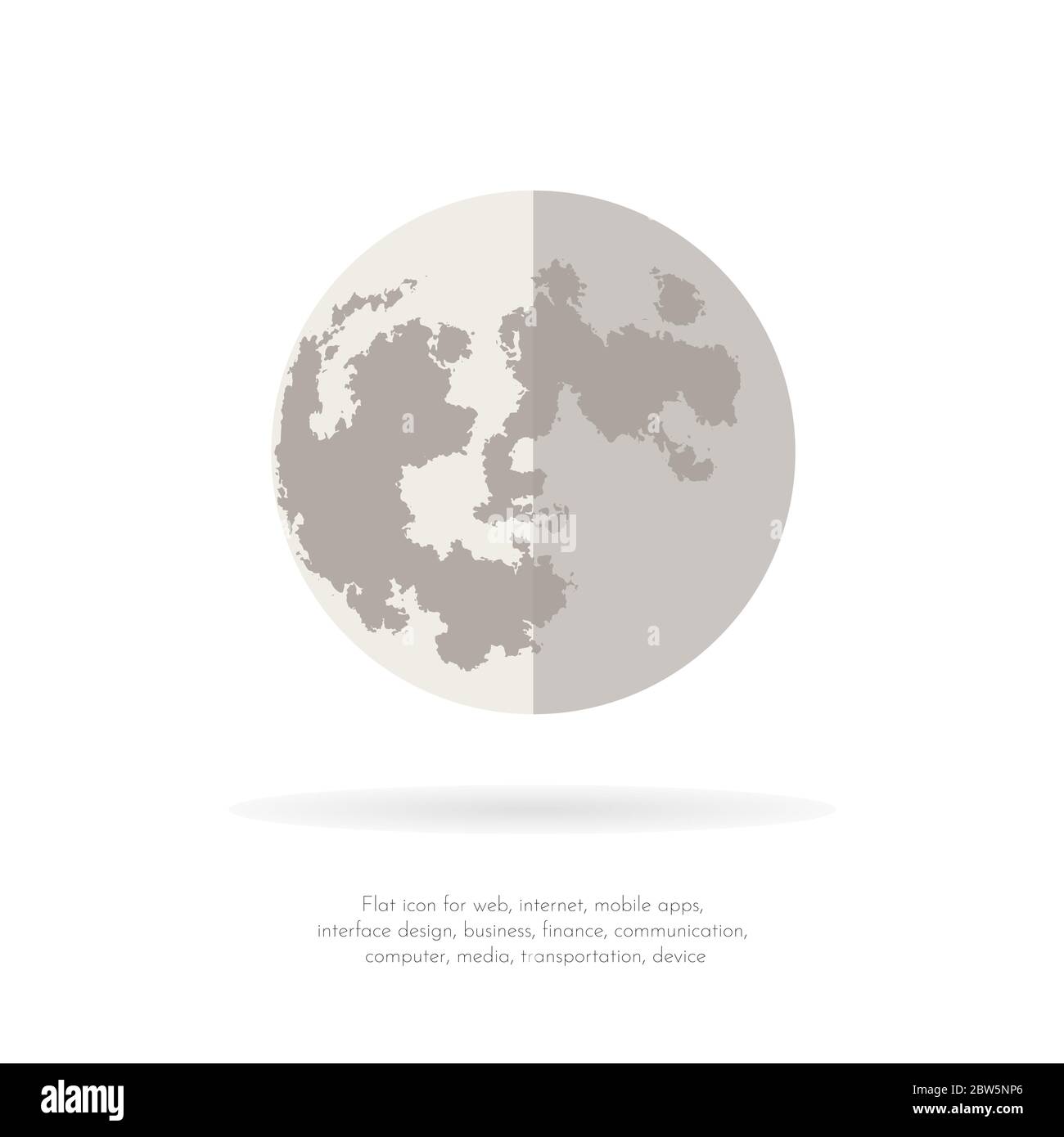 Last Quarter Icon. Vector Illustration Stock Vector Image & Art - Alamy