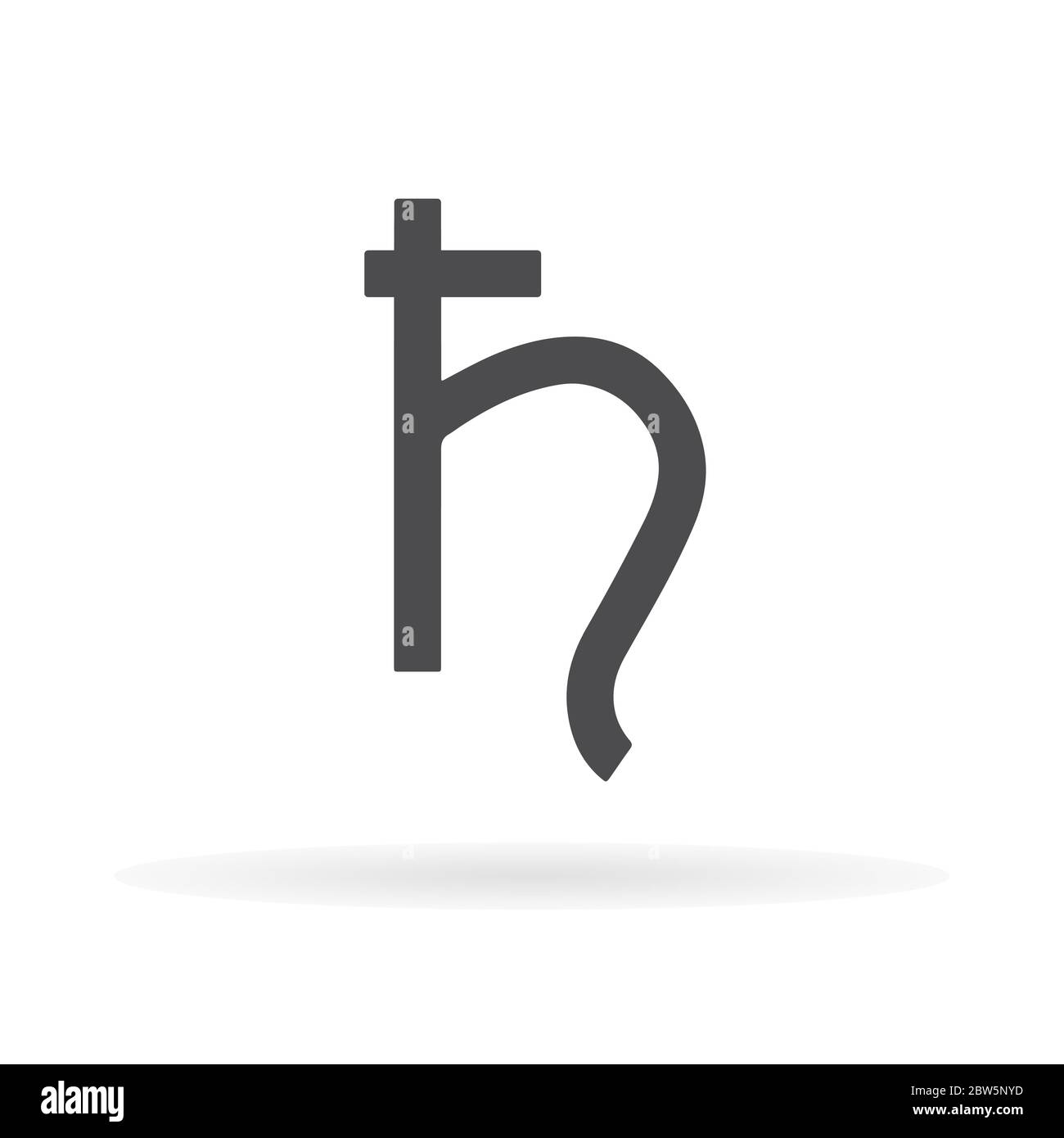 Saturn Planet Symbol Saturn Planet Ring Icon Vector. Isometric Saturn