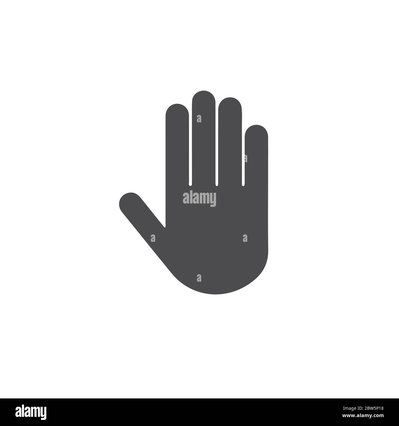 Stop hand icon. For web, business, finance and communication. Vector ...