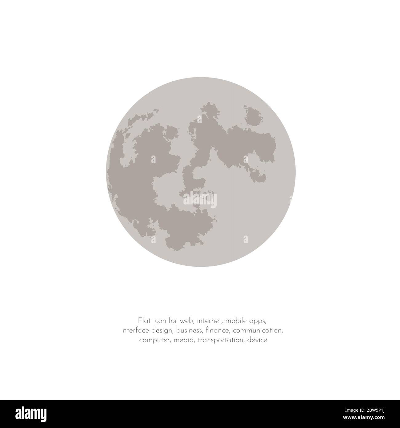 Phases of the moon icons. New moon. Vector Illustration Stock Vector ...