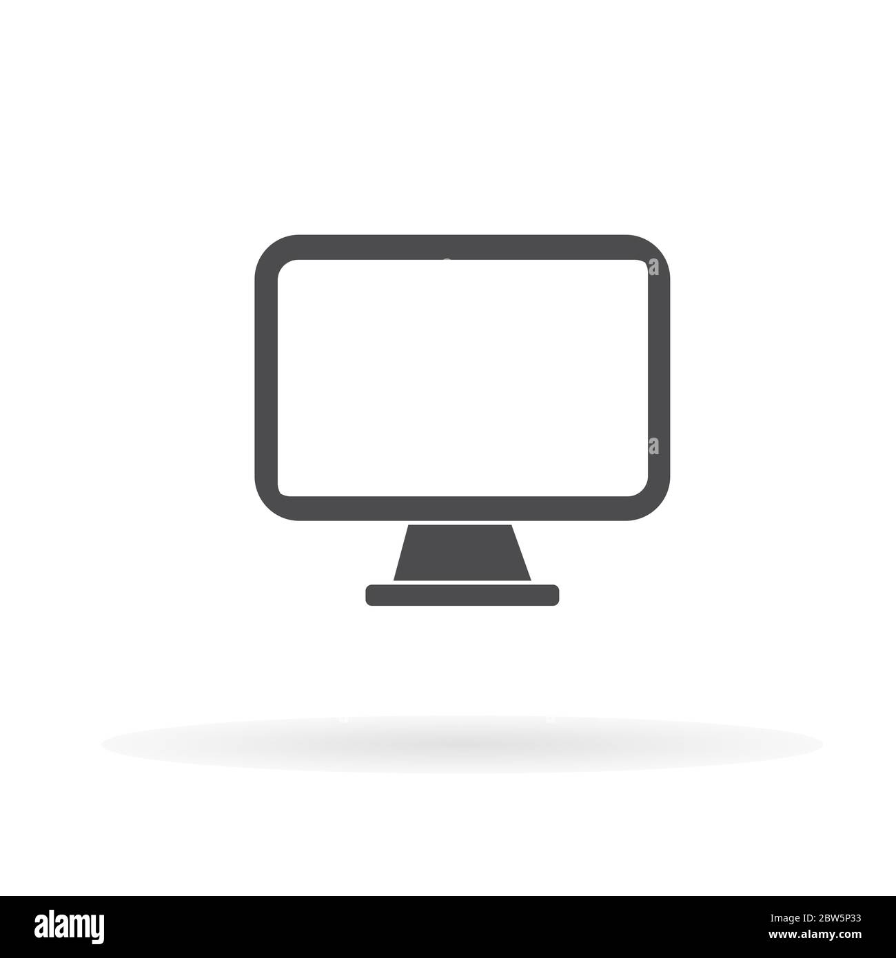 Monitor icon. For web, business, finance and communication. Vector ...