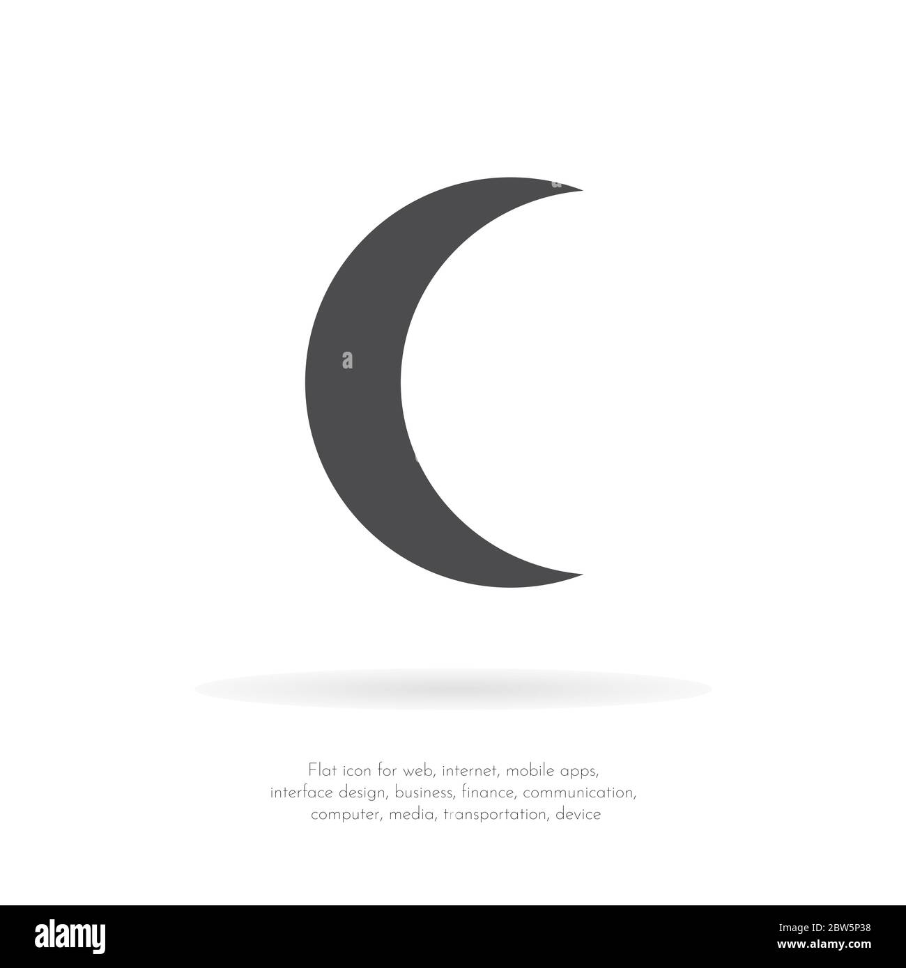 Vector crescent moon Stock Vector Image & Art - Alamy