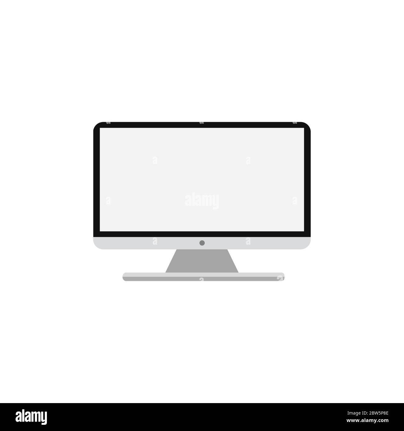 Vector computer monitor. Flat style. Vector Illustration Stock Vector ...