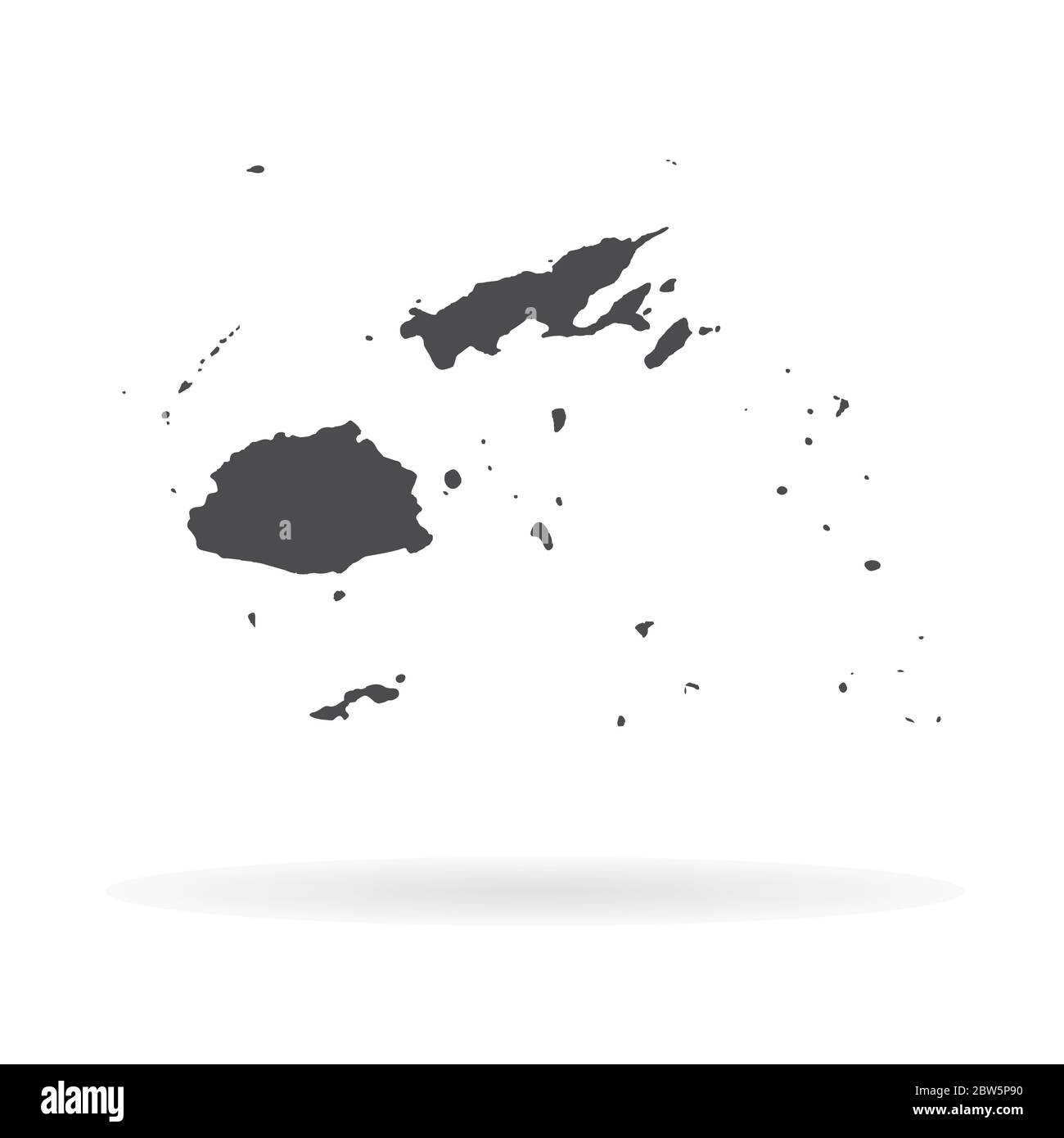 Map of fiji islands hi-res stock photography and images - Alamy