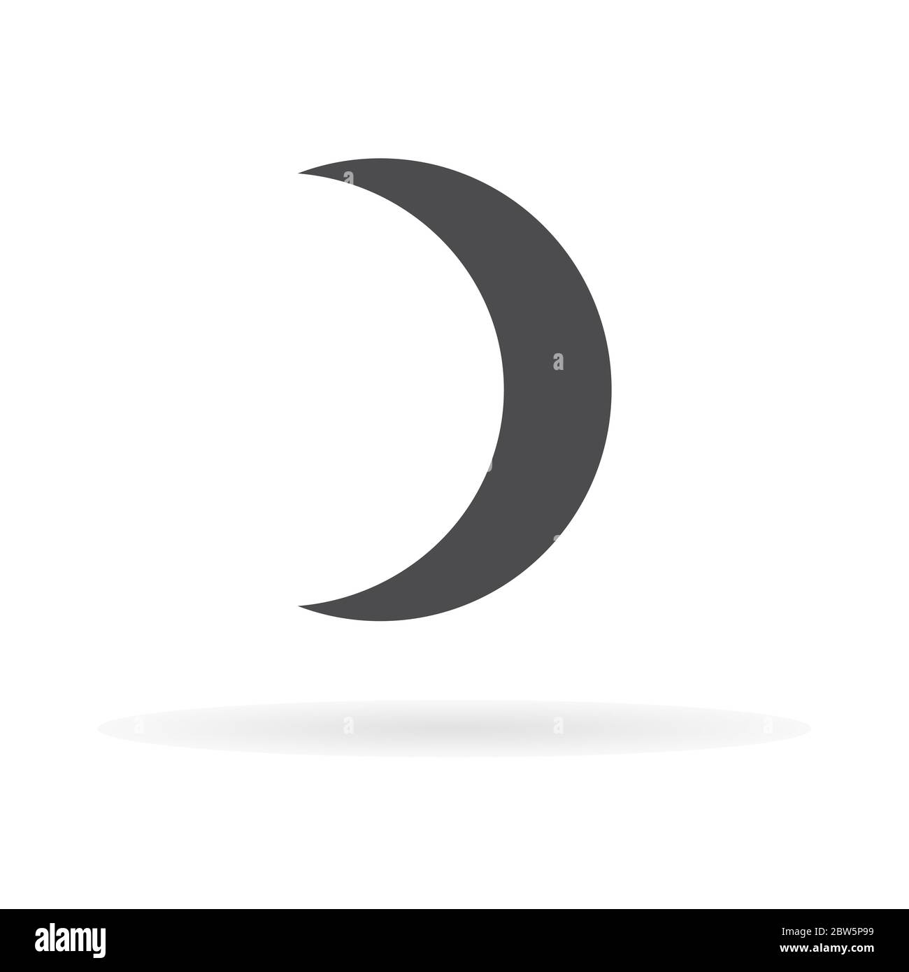 Vector crescent moon Stock Vector Image & Art - Alamy