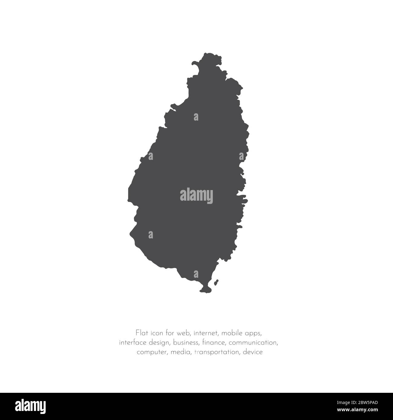 Saint lucia political map capital hi-res stock photography and images ...