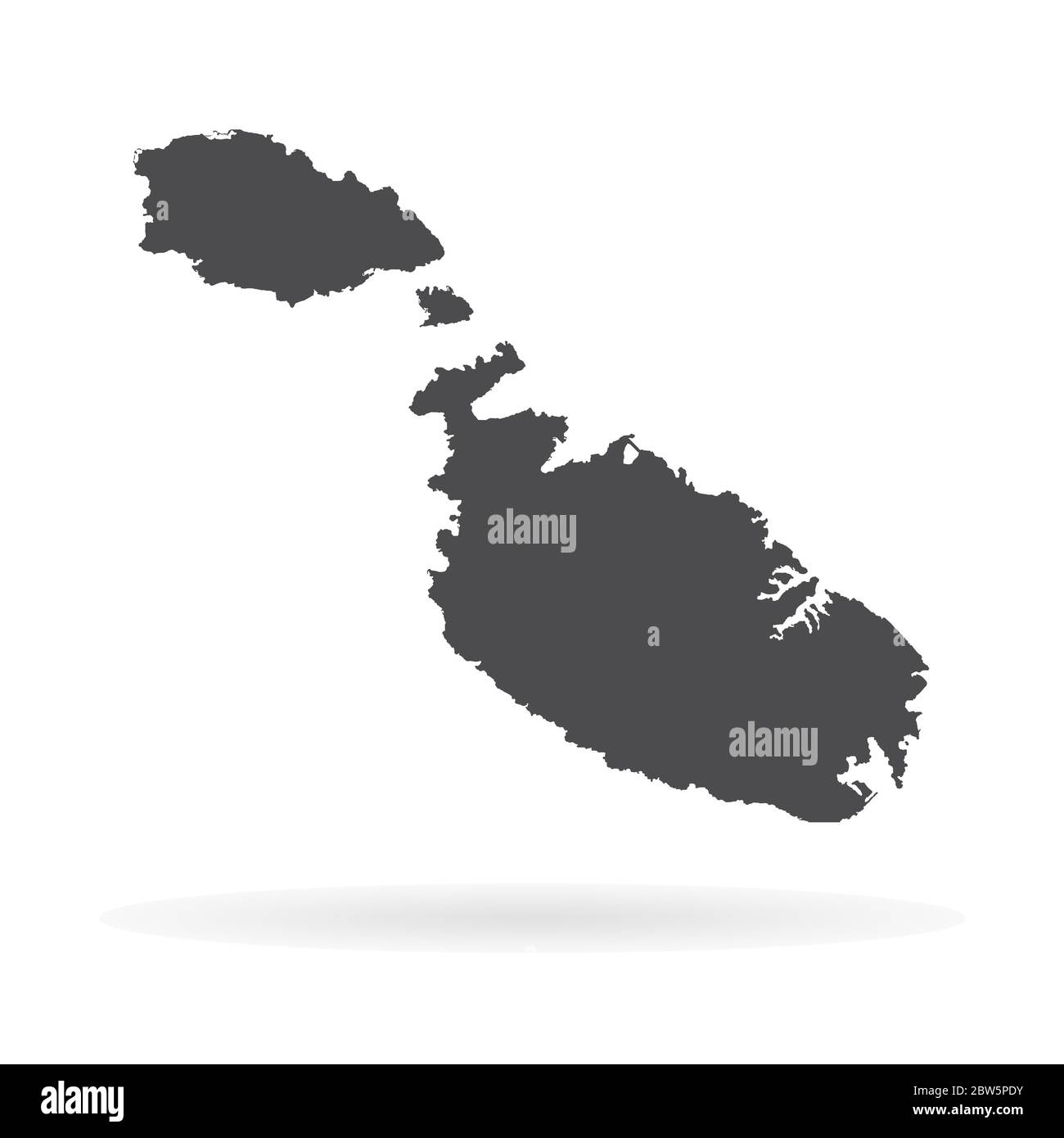 Map of malta vector vectors hi-res stock photography and images - Alamy