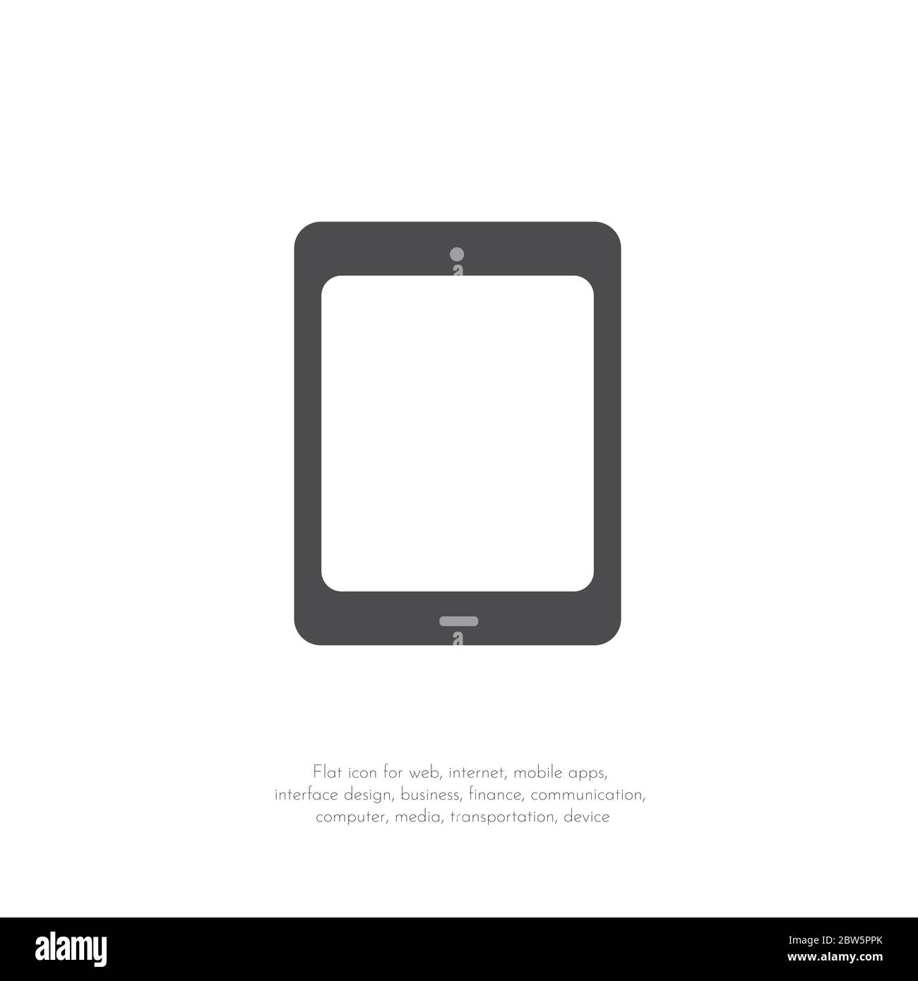Vector Tablet icon. Flat design style Stock Vector Image & Art - Alamy