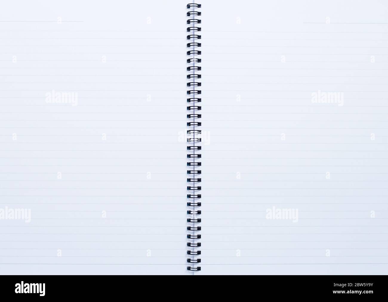 Opened notebook, Page of paper for background Stock Photo - Alamy