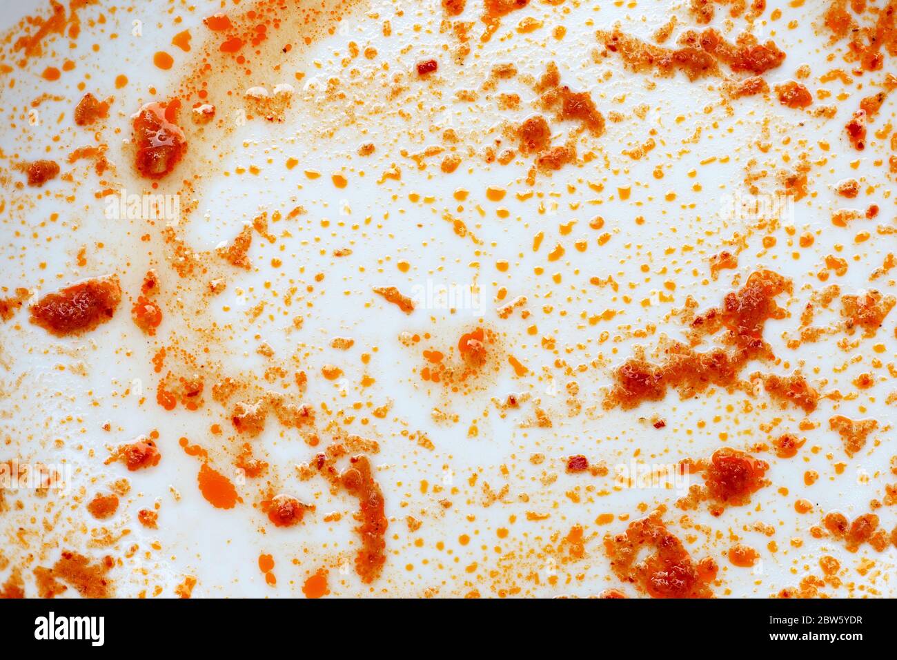 Close up dirty dish, white background Stock Photo - Alamy