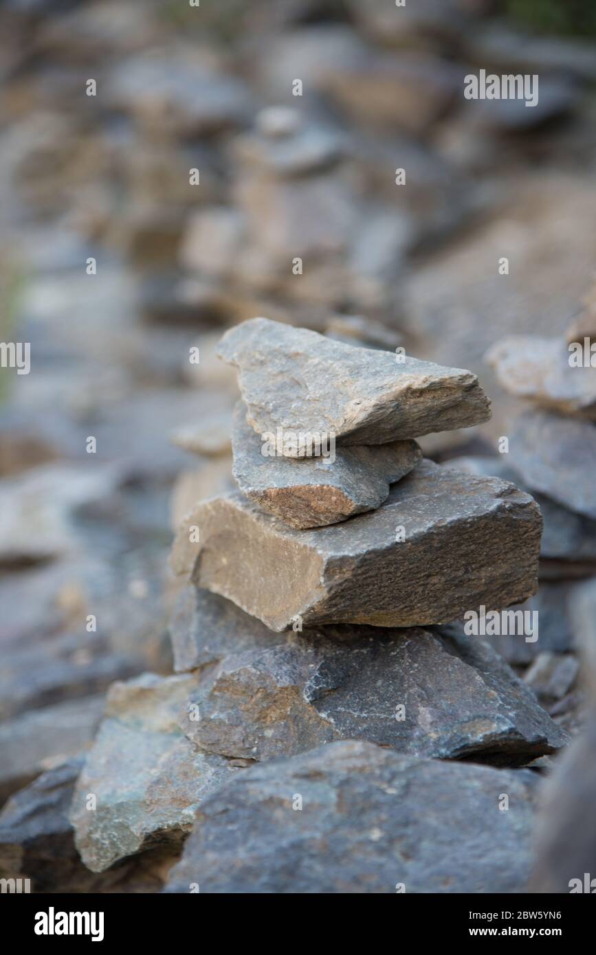 stone stack in the Colca Canyon in Arequipa Stock Photo - Alamy