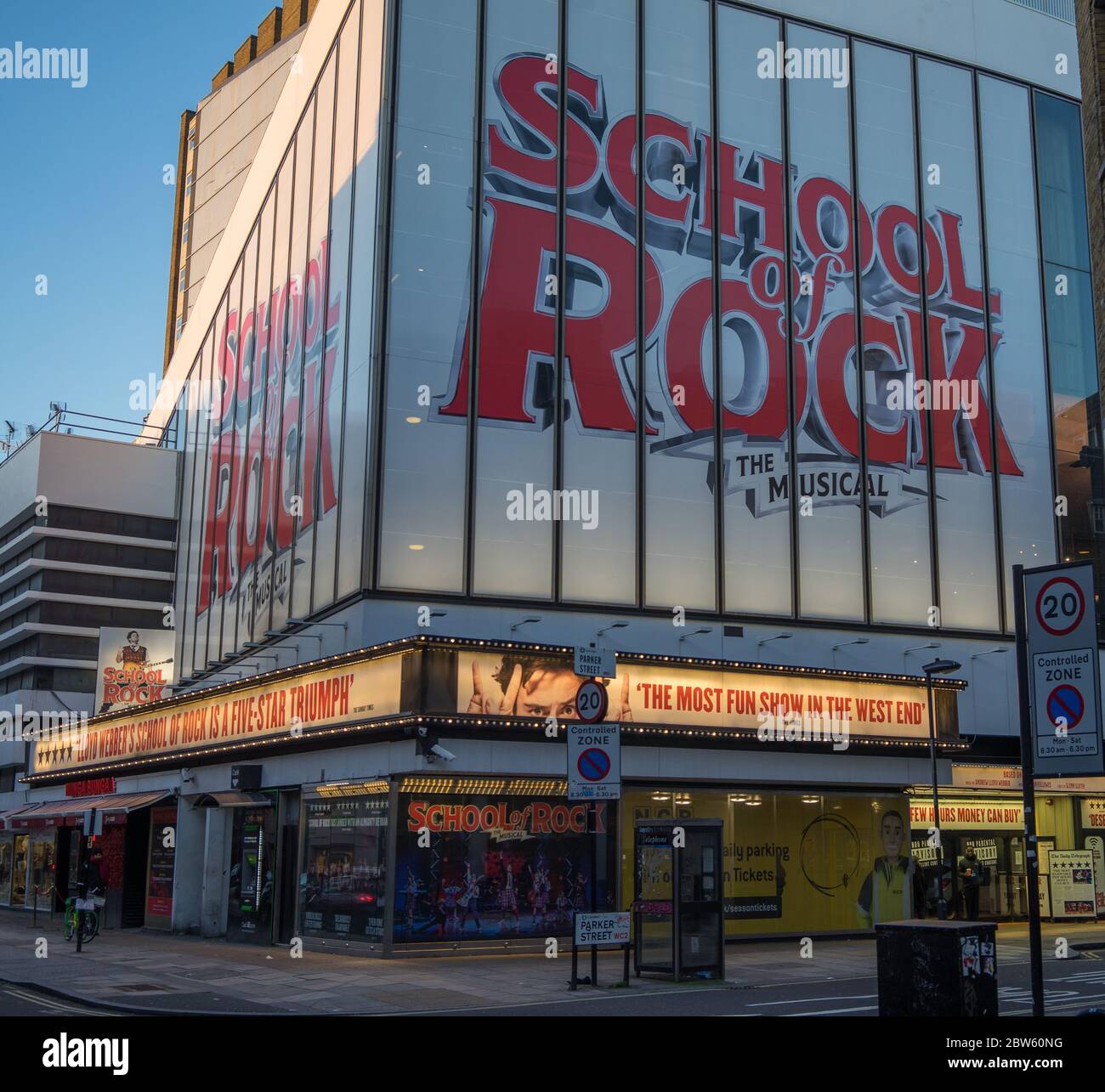 School of Rock the musical playing in the West End. London Stock Photo ...