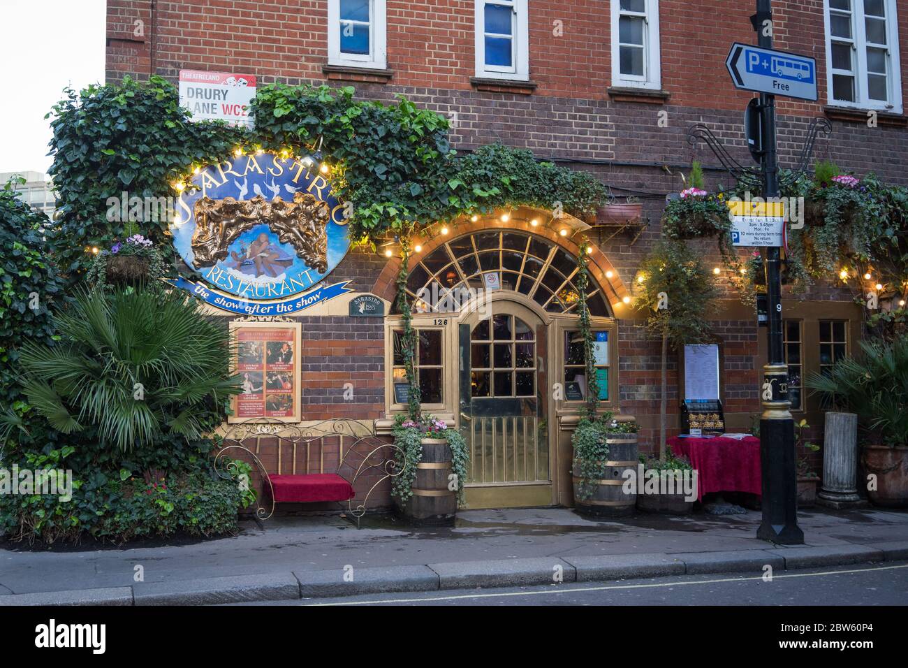Sarastro Restaurant in Covent Garden. London Stock Photo - Alamy