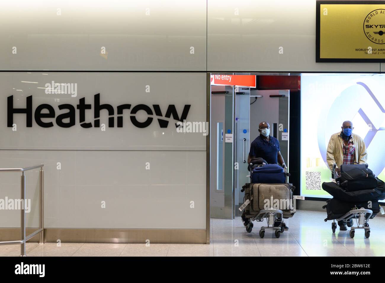 British passengers returning to Heathrow Terminal 2 on the penultimate ...