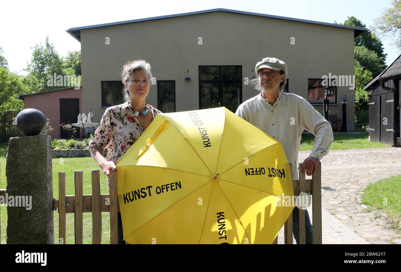 Neu Karin, Germany. 27th May, 2020. Bernadette Maria Roolf and Jan ...
