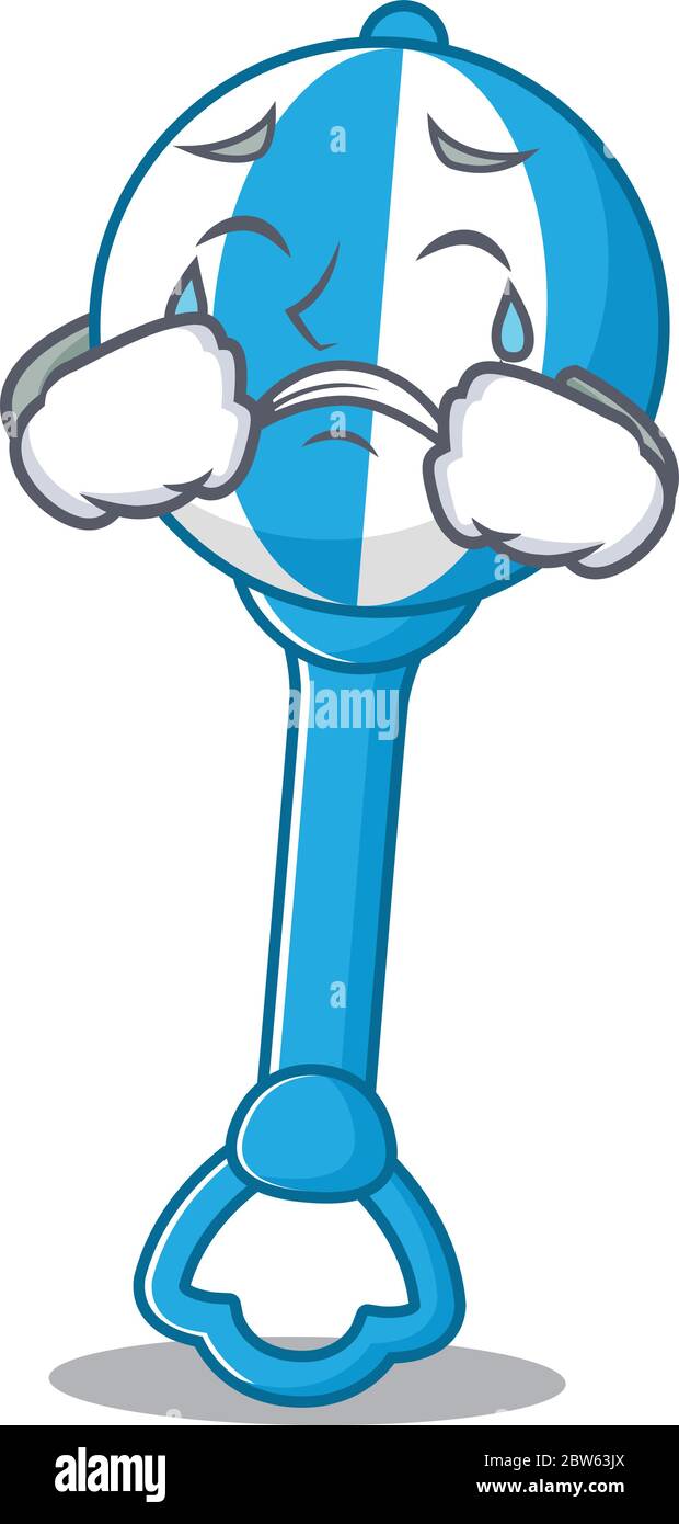 Caricature design of rattle toy having a sad face Stock Vector Image ...