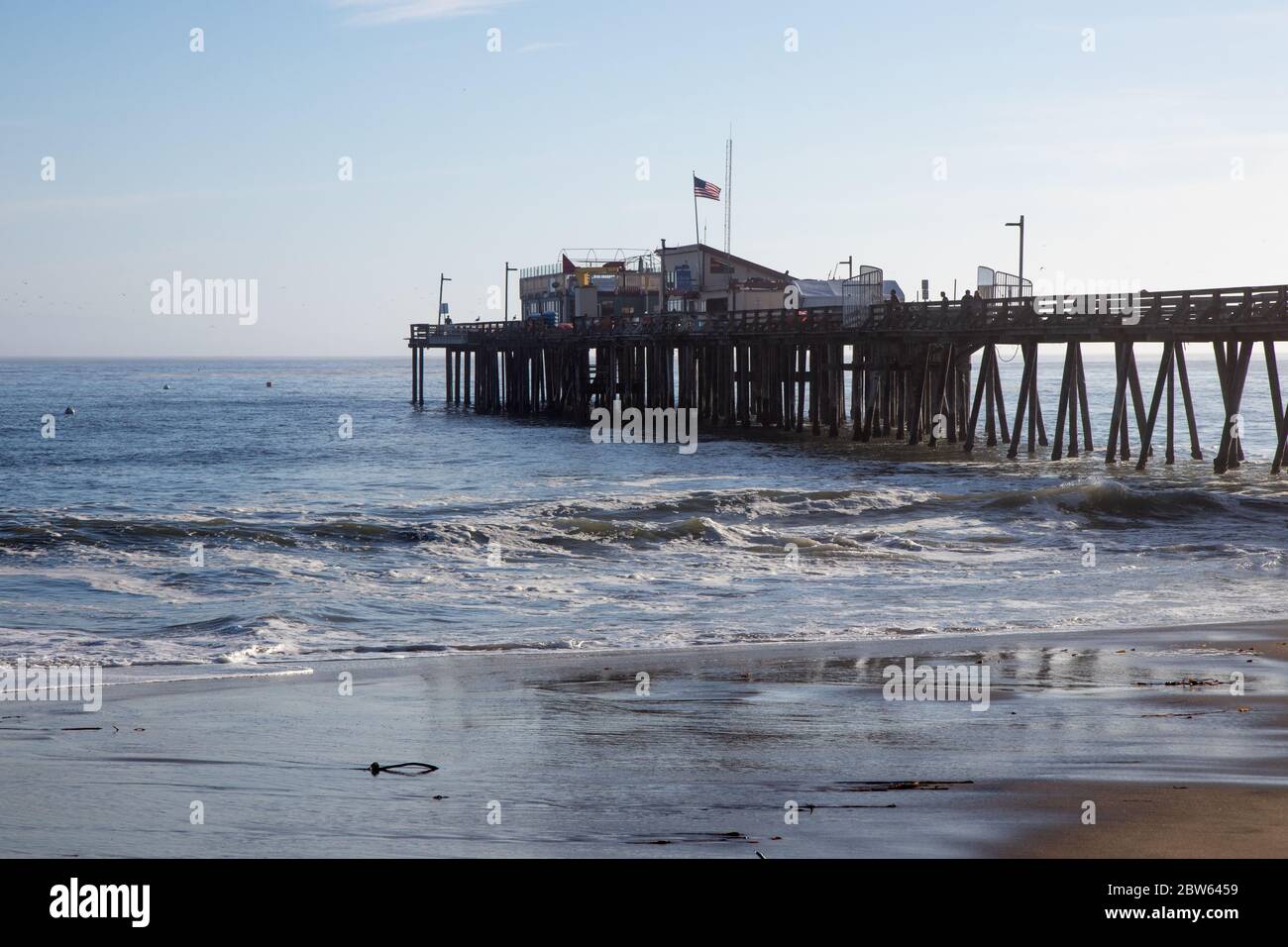 Santa Cruz Wharf in California Stock Photo - Alamy